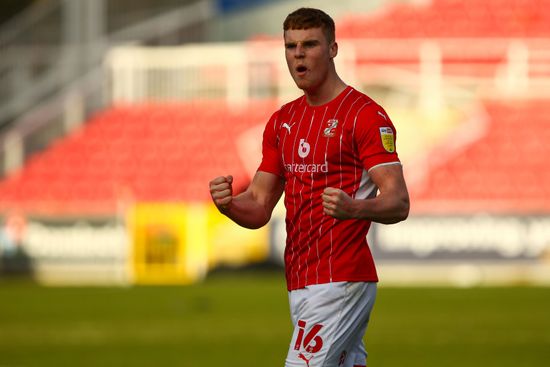 Swindon Towns Jake Obrien Celebrates Teams Editorial Stock Photo ...