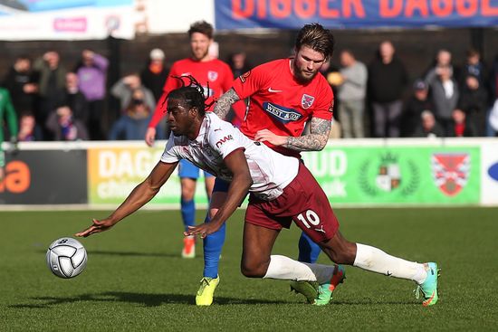 Elliot Johnson Dagenham Redbridge Clayton Donaldson Editorial Stock ...