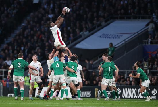 Maro Itoje England Claims Ball Lineout Editorial Stock Photo - Stock ...