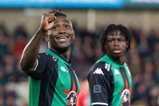 Cercles Kevin Denkey Celebrates After Scoring Editorial Stock Photo ...
