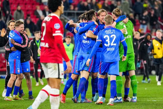 Fc Twente Players Celebrate Victory Editorial Stock Photo - Stock Image ...