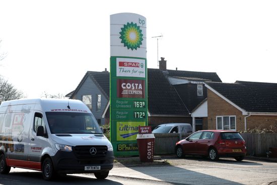 Bp Garage On A15 Near Peterborough Editorial Stock Photo - Stock Image ...