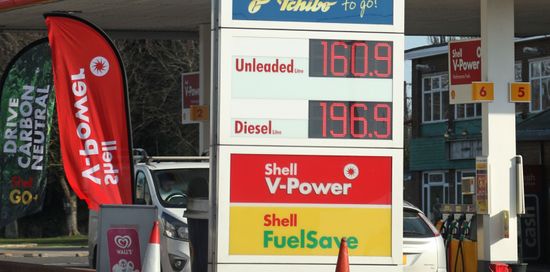 Shell Garage On A47 Near Wisbech Editorial Stock Photo - Stock Image ...