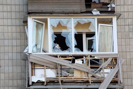Balcony Residential Building Damaged After Cruise Editorial Stock Photo ...