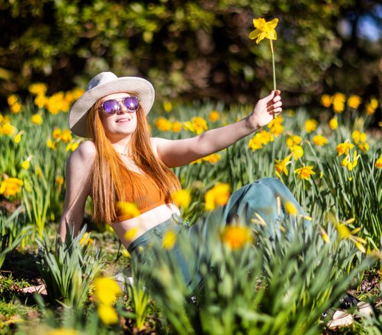 16 Year Old Cerys Enjoys Bright Editorial Stock Photo - Stock Image ...