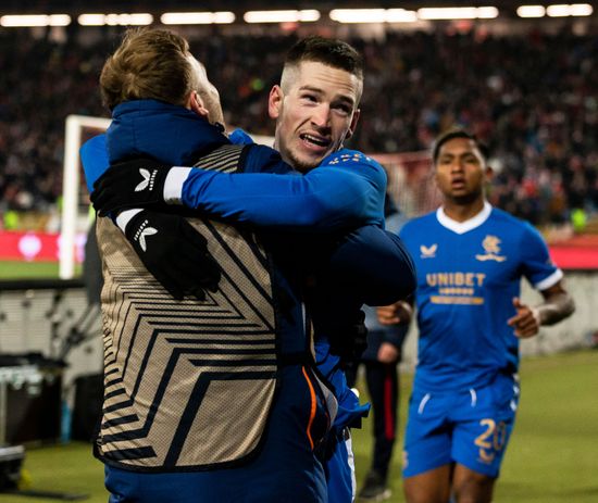Ryan Kent Rangers Celebrates His Goal Editorial Stock Photo - Stock ...