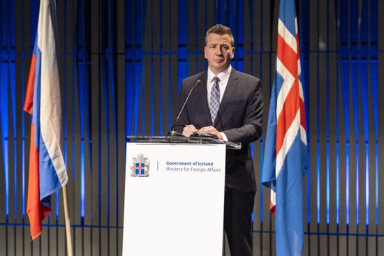Foreign Minister Gudlaugur Thor Thordarson Isl Editorial Stock Photo ...