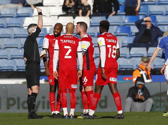 Ref Seb Stockbridge Shows Yellow Card Editorial Stock Photo - Stock ...