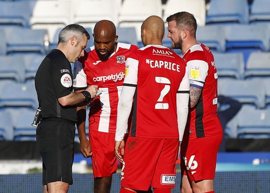Ref Seb Stockbridge Shows Yellow Card Editorial Stock Photo - Stock ...