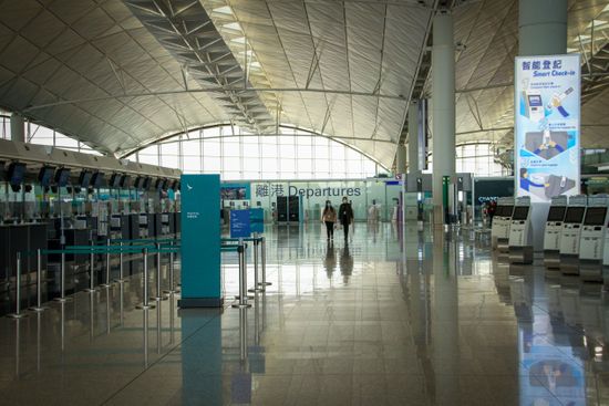 Cathay Pacific Airlines Checkin Counter During Editorial Stock Photo ...