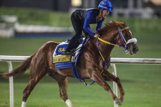 Drain Clock Exercising Morning Trackwork Meydan Editorial Stock Photo ...