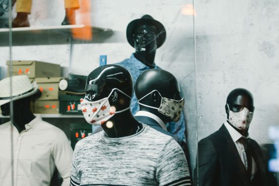 Mannequins Face Mask Seen Inside Retailer Editorial Stock Photo - Stock ...