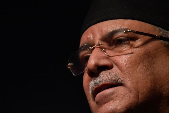 Portrait President Puspa Kamal Dhala Prachanda Editorial Stock Photo ...