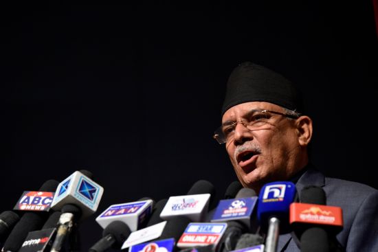 Portrait President Puspa Kamal Dhala Prachanda Editorial Stock Photo ...