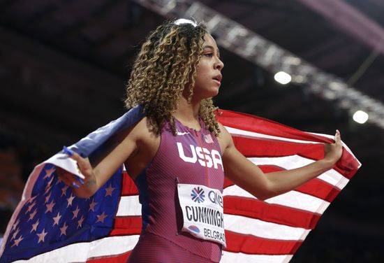 Third Placed Gabrielle Cunningham Usa Reacts Editorial Stock Photo ...