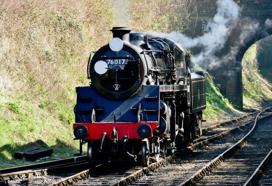 Br Standard Class 4 No 76017 Editorial Stock Photo - Stock Image ...