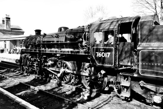 Br Standard Class 4 No 76017 Editorial Stock Photo - Stock Image ...