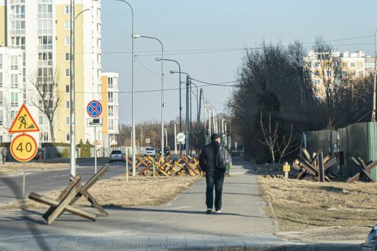 Defend Antitank Obstacles Military Police Checkpoints Editorial Stock ...