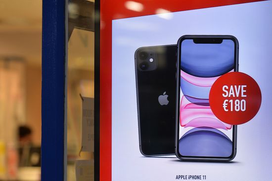 Ad Iphone 11 Seen Dublin City Editorial Stock Photo - Stock Image ...