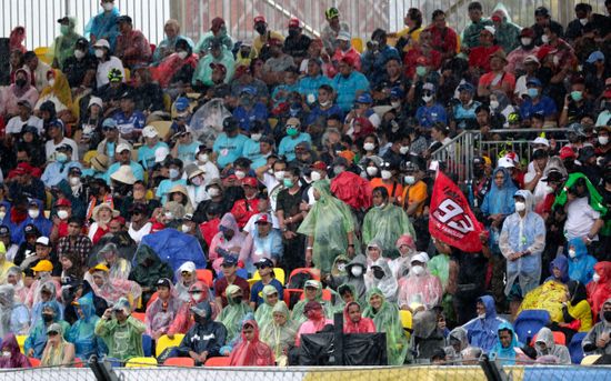 Indonesian Spectators Wait Motogp Race Continue Editorial Stock Photo ...