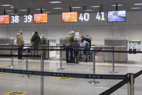 People Check Desk Easyjet Low Cost Editorial Stock Photo - Stock Image ...