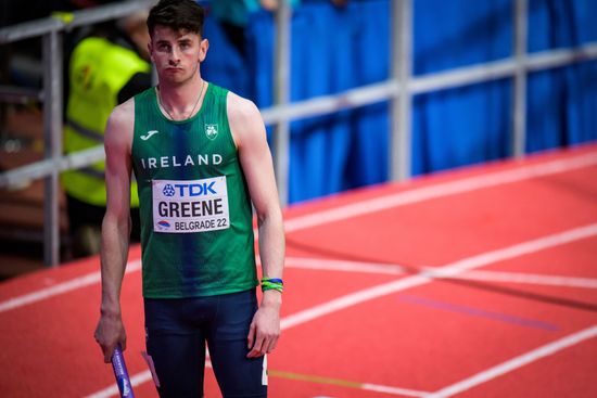 Mens 4x400m Relay Irelands Cillin Greene Editorial Stock Photo - Stock ...
