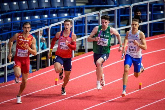 Mens 4x400m Relay Irelands Cillin Greene Editorial Stock Photo - Stock ...
