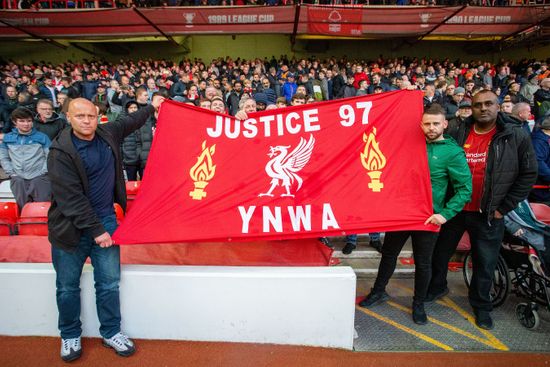 Liverpool Fans Supporters Justice 97 Ynwa Editorial Stock Photo - Stock ...