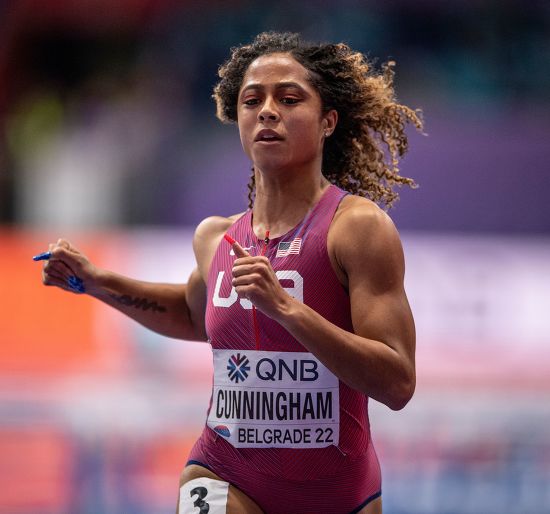 Gabriele Cunningham Usa Competing 60m Hurdles Editorial Stock Photo ...