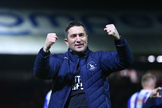 Hartlepool United Manager Graeme Lee Celebrates Editorial Stock Photo ...