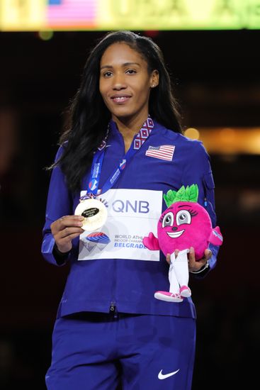 Ajee Wilson United States Poses On Editorial Stock Photo - Stock Image ...