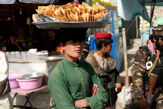 Afghan Boy Sells Samosa Near Sakhi Editorial Stock Photo - Stock Image ...
