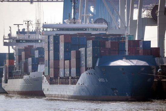 Container Feeder Ships Dagmar L Aries Editorial Stock Photo - Stock ...