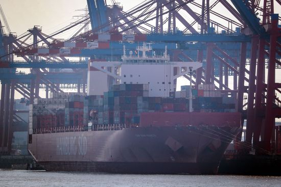 Container Ship Cap San Marco Hamburg Editorial Stock Photo - Stock ...