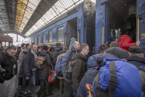 People Rush Get On Train Push Editorial Stock Photo - Stock Image ...
