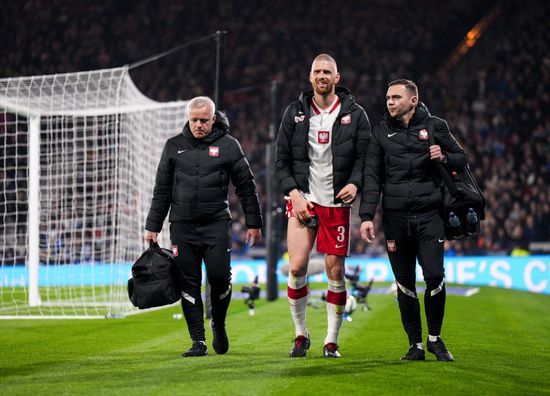Bartosz Salamon Poland Limps Off Injured Editorial Stock Photo - Stock ...