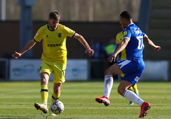 Sam Foley Tranmere Rovers Takes On Editorial Stock Photo - Stock Image ...