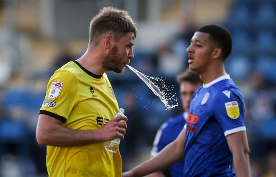 Sam Foley Tranmere Rovers Takes Drink Editorial Stock Photo - Stock ...