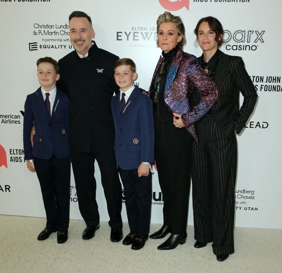 David Furnish Sons Elijah Joseph Daniel Editorial Stock Photo - Stock ...