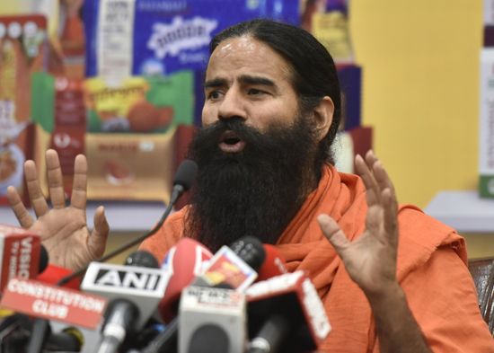 Founder Ceo Patanjali Baba Ramdev Addresses Editorial Stock Photo ...