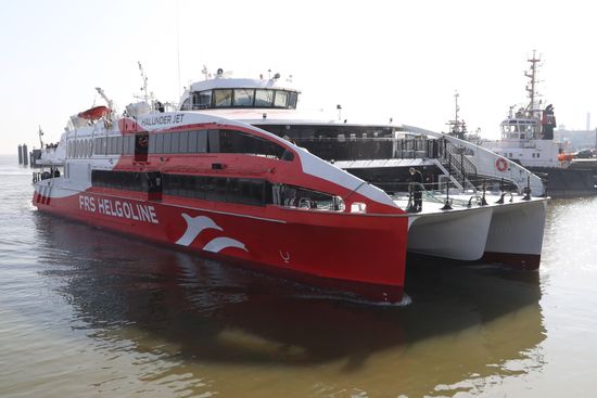 Heligoland Speed Ferry Halunder Jet Approaches Editorial Stock Photo ...