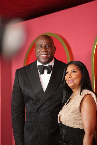 Magic Cookie Johnson Pose On Red Editorial Stock Photo - Stock Image ...