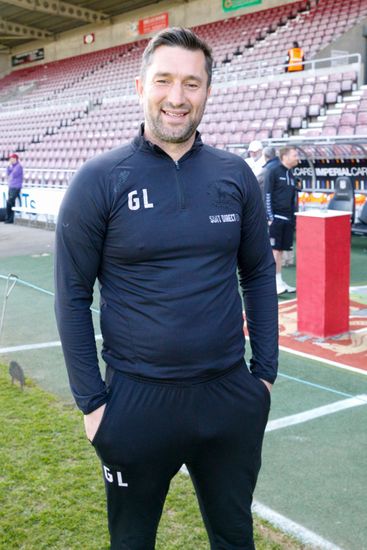 Hartlepool Uniteds Manager Graeme Lee Before Editorial Stock Photo ...