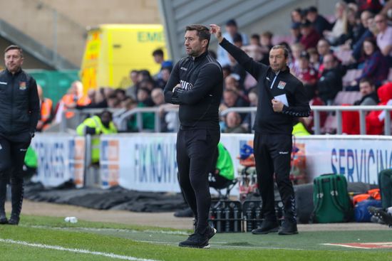 Hartlepool Uniteds Manager Graeme Lee During Editorial Stock Photo ...