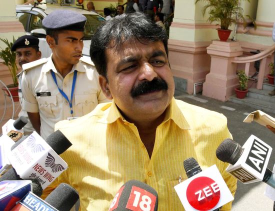 Bihar Minister Jama Khan Speaks Media Editorial Stock Photo - Stock ...