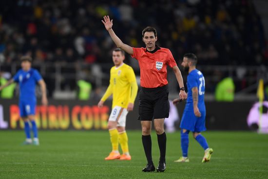 Referee Ricardo De Burgos Bengoechea Action Editorial Stock Photo ...