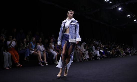 Model Presents Creation Collection Poca Poca Editorial Stock Photo ...
