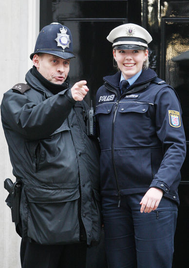 German Policewoman Julie Rettenmeyer Meets Pc Editorial Stock Photo ...