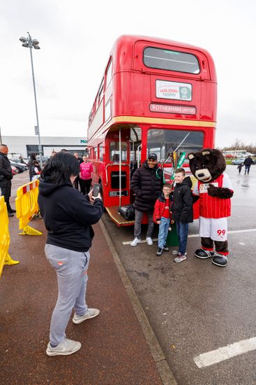 Rotherham United Fans Pose Miller Bear Editorial Stock Photo - Stock ...