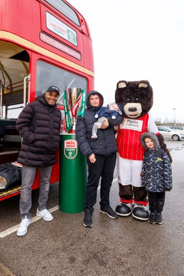 Rotherham United Fans Pose Miller Bear Editorial Stock Photo - Stock ...